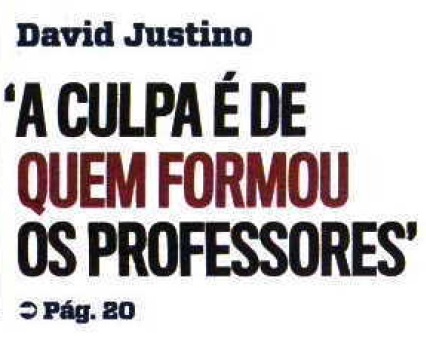 Entrevista de David Justino ao Jornal Sol – Blog DeAr Lindo