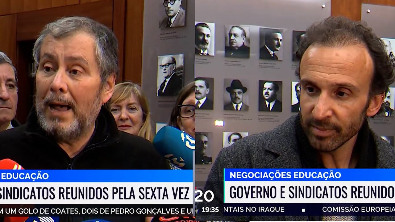 André Pestana e Mário Nogueira Falam à Saída das Negociações com o ...