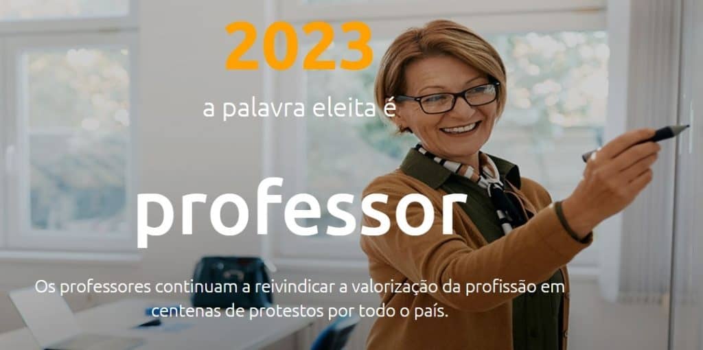 Palavra do Ano 2023 – Professor – Blog DeAr Lindo