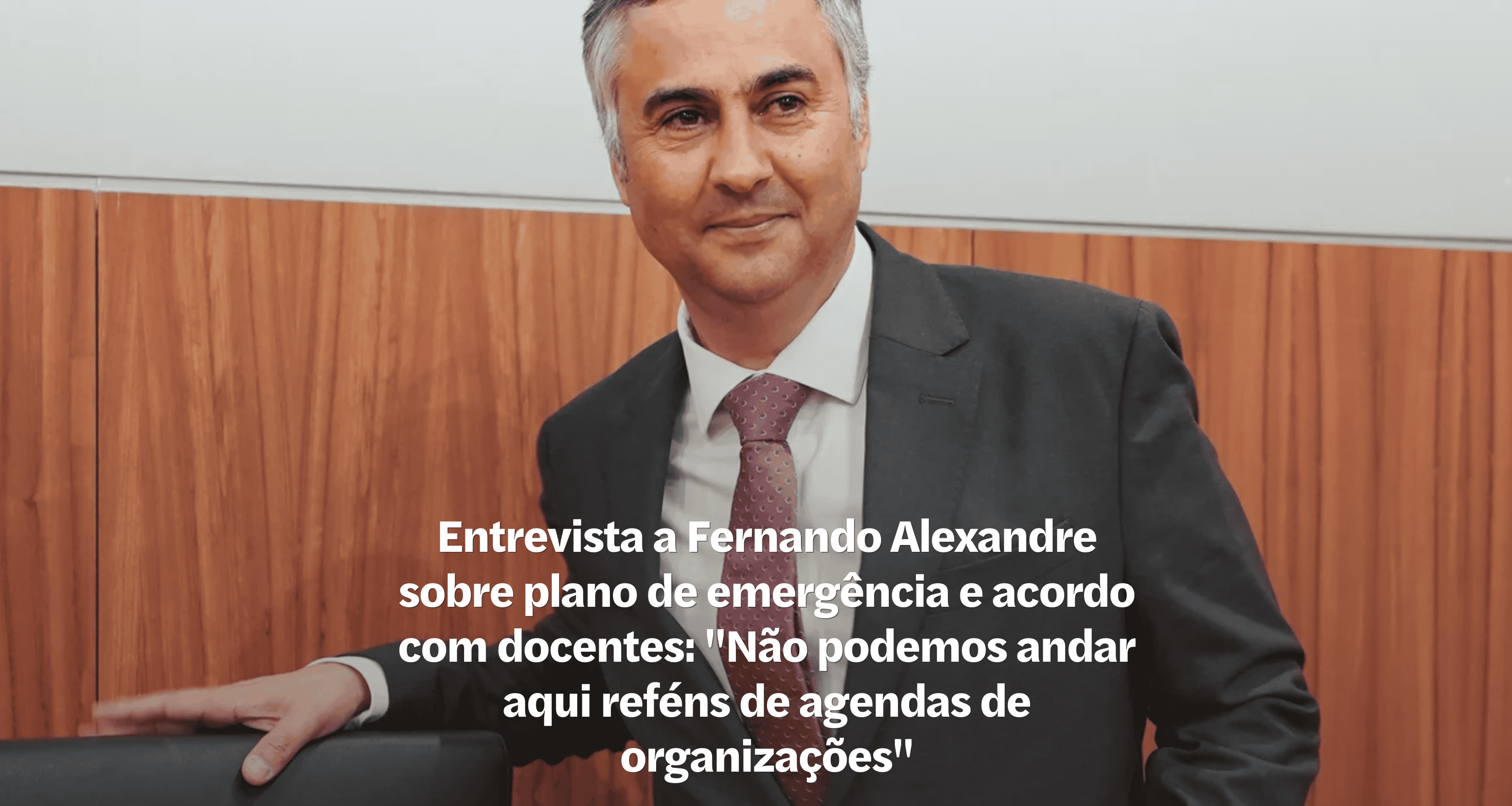 Está a Terminar o Prazo Para o Plano de Emergência para a Educação ...